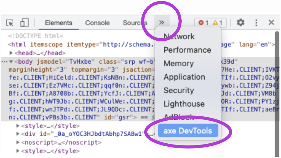 axe DevTools